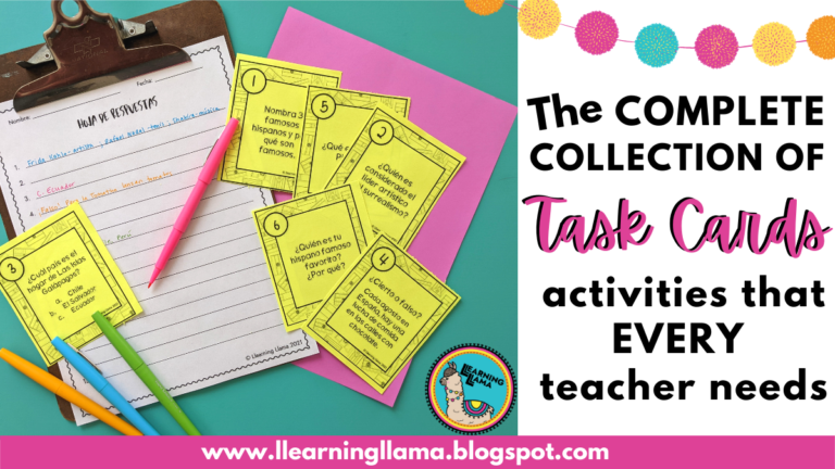 The Complete Collection of Task Cards Activities that Every Teacher ...