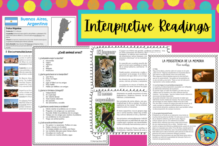 How to Teach Spanish with the 3 Modes of Communication - Llearning Llama