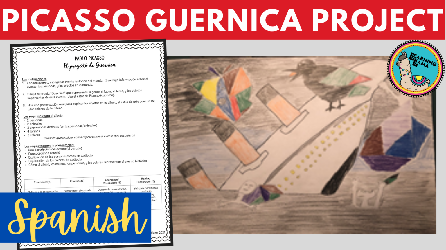 7 Pablo Picasso Spanish Lesson Plans - Llearning Llama