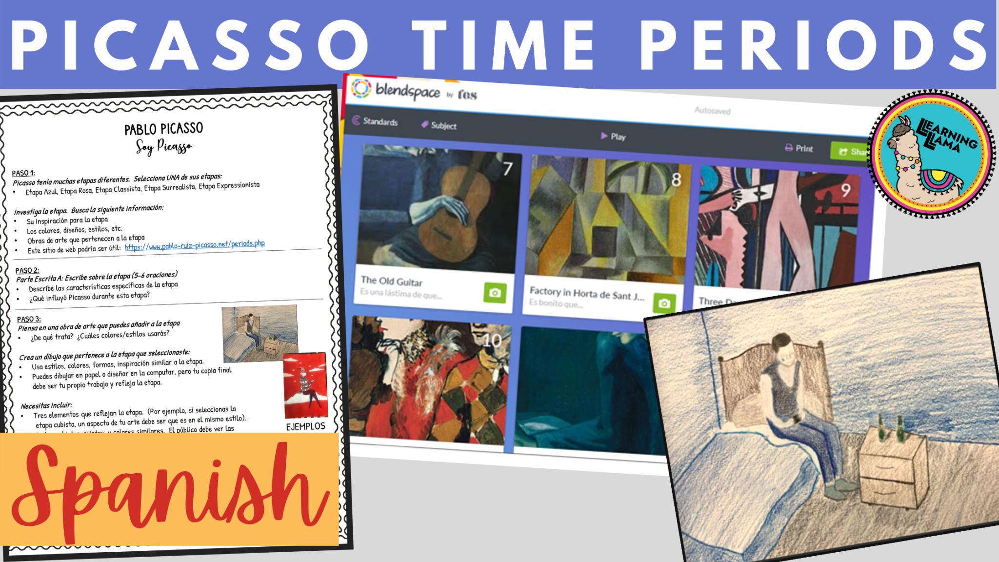 7 Pablo Picasso Spanish Lesson Plans - Llearning Llama