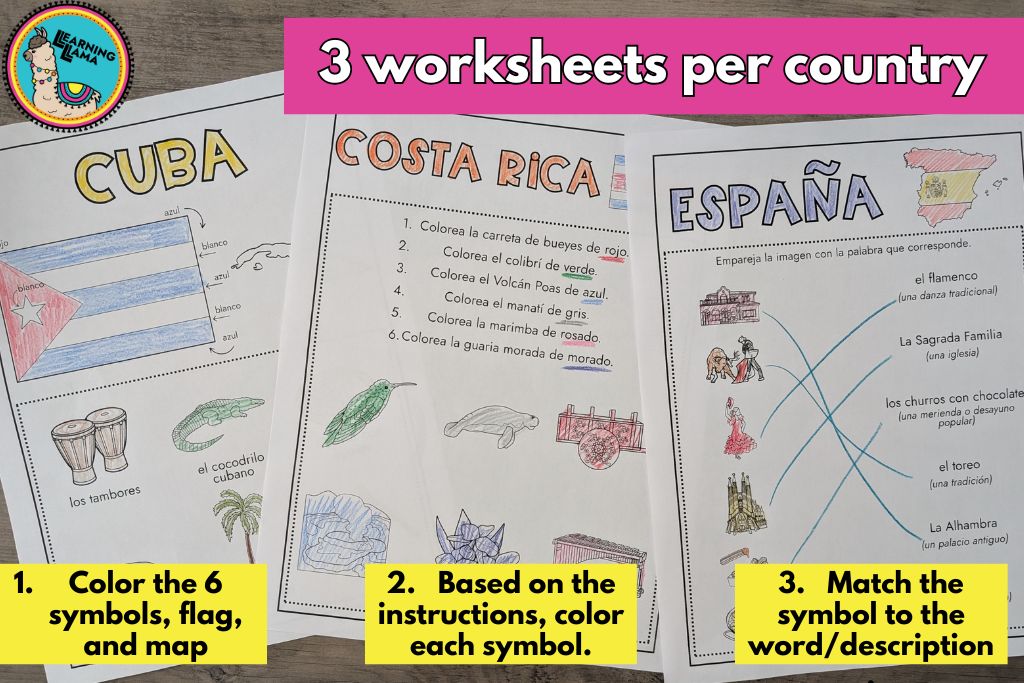 Games and Activities for Spanish Geography Lessons with Countries and ...