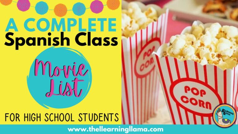 A Complete Spanish Class Movie List for High School Students ...