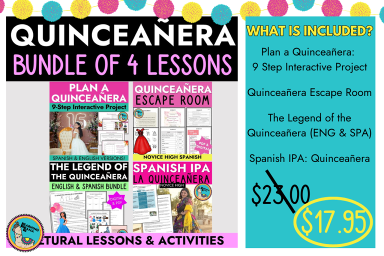 La Quinceanera in Spanish Class: Authentic Resources and Lessons ...