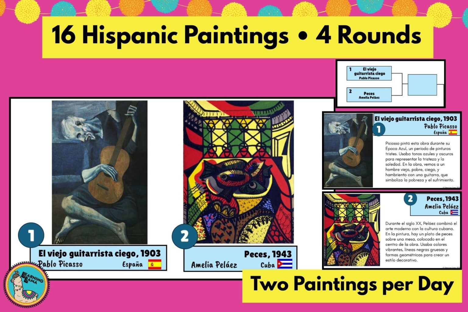 Art Madness: Locura de Arte A Hispanic Art Bracket for Spanish Class ...